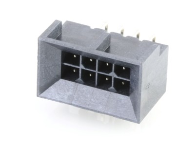 Micro-Fit BMI Header, Surface Mount Compatible, Dual Row, Right-Angle, with Snap-in Plastic Peg PCB Lock, 4 Circuits, 2.54µm Matte Tin (Sn) Plating, Low-Halogen for sale