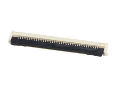 Easy-On FFC/FPC Connector, 0.50mm Pitch, FD19 Series, Right-Angle, Bottom Contact, 1.90mm Height, 10 Circuits, Gold over Nickel Plating