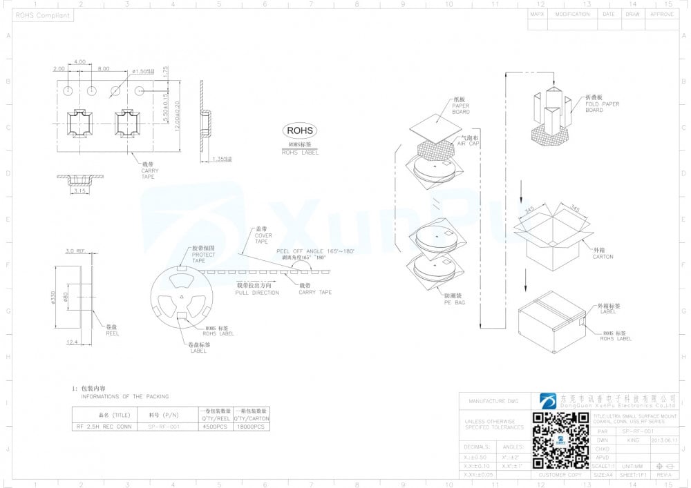 SP-RF-001 manufacturer drawing page 2