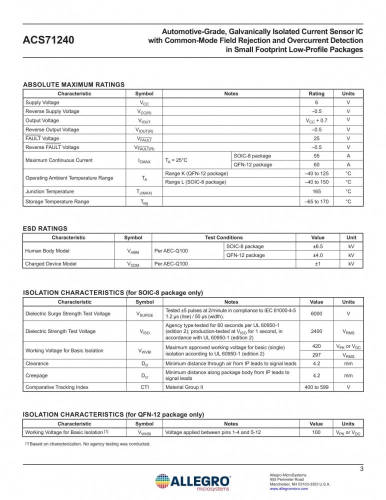 ACS71240 datasheet page 3