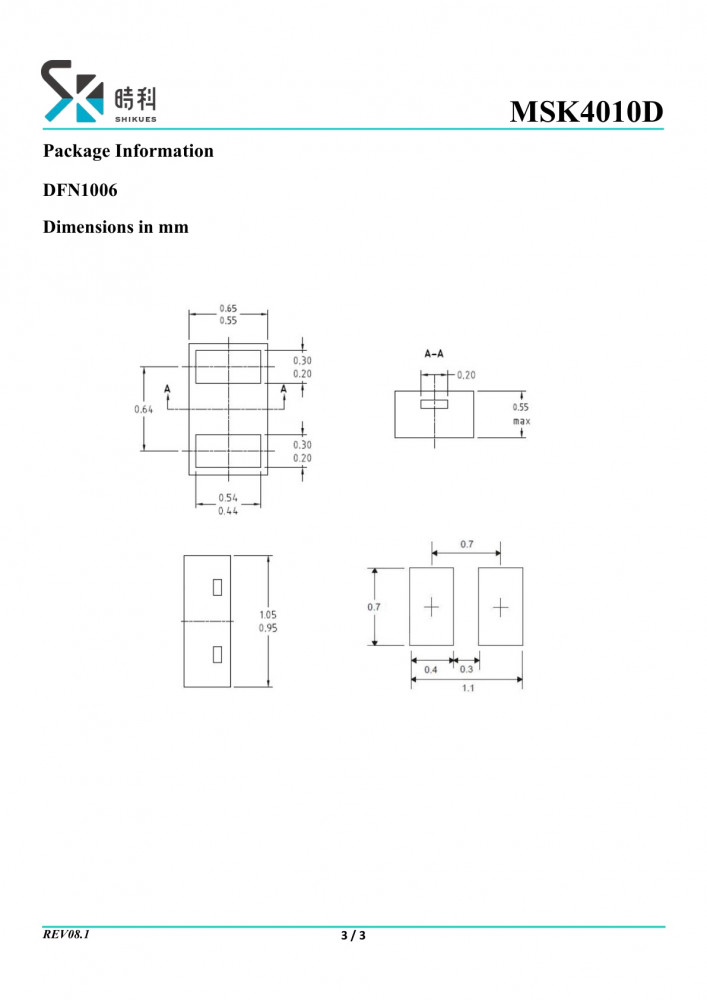 MSK4010D datasheet page 3
