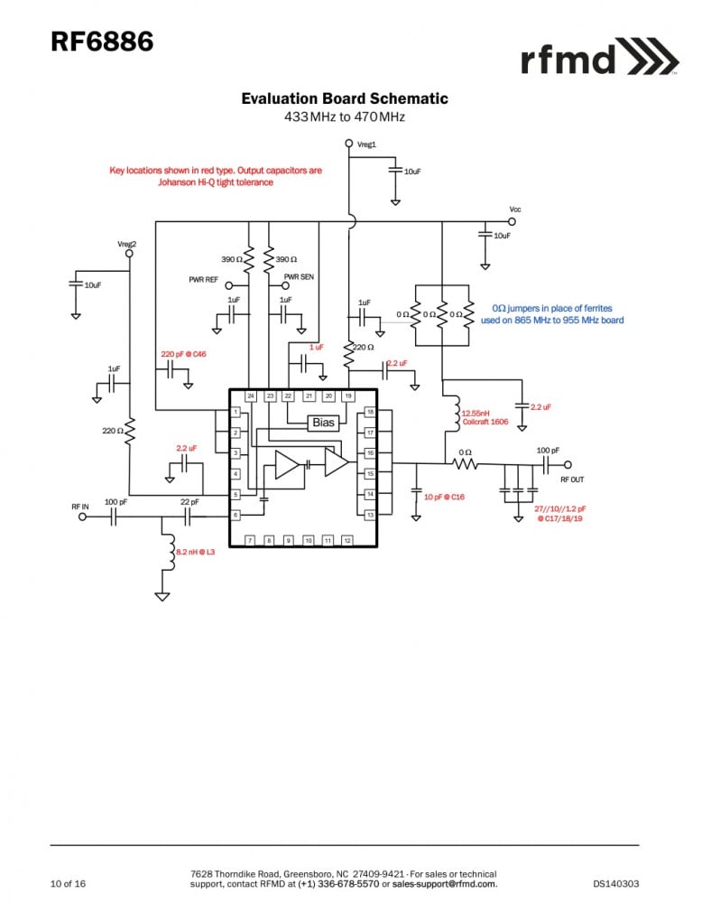RF6886 datasheet page 10