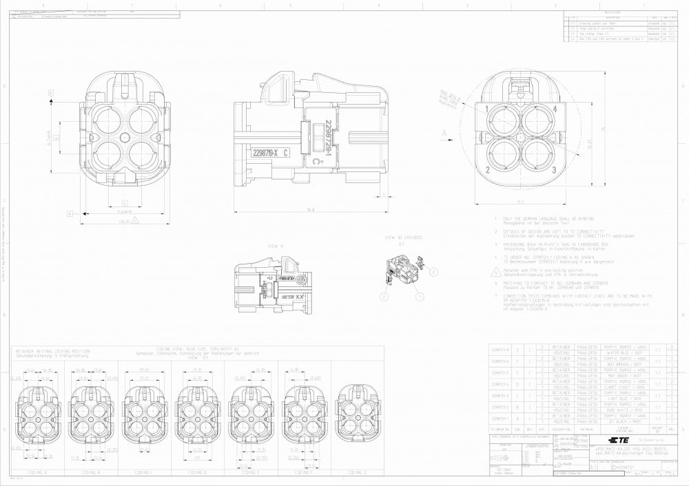 TE Connectivity 2298721-1 drawing page 1