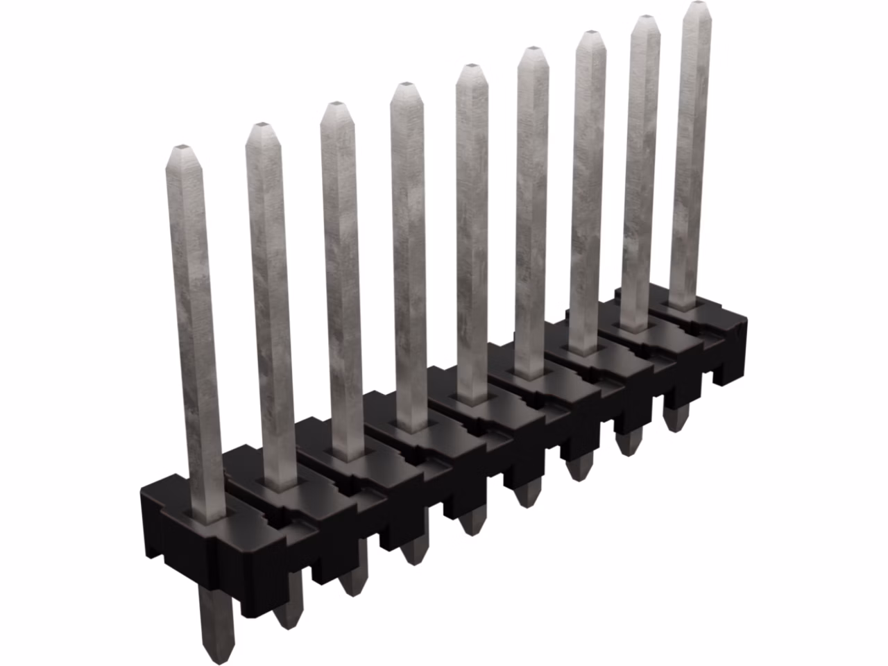 KK 396 Breakaway Header, Vertical, 9 Circuits, Matte Tin (Sn) Plating, Pin Length 23.80mm (.937