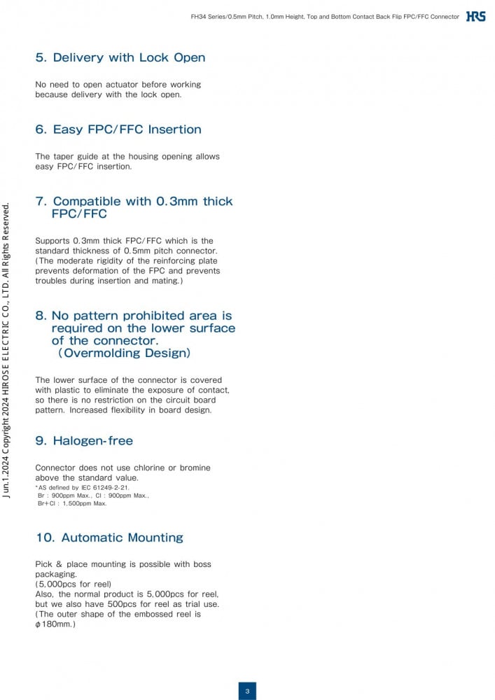 HRS FH34 datasheet page 3