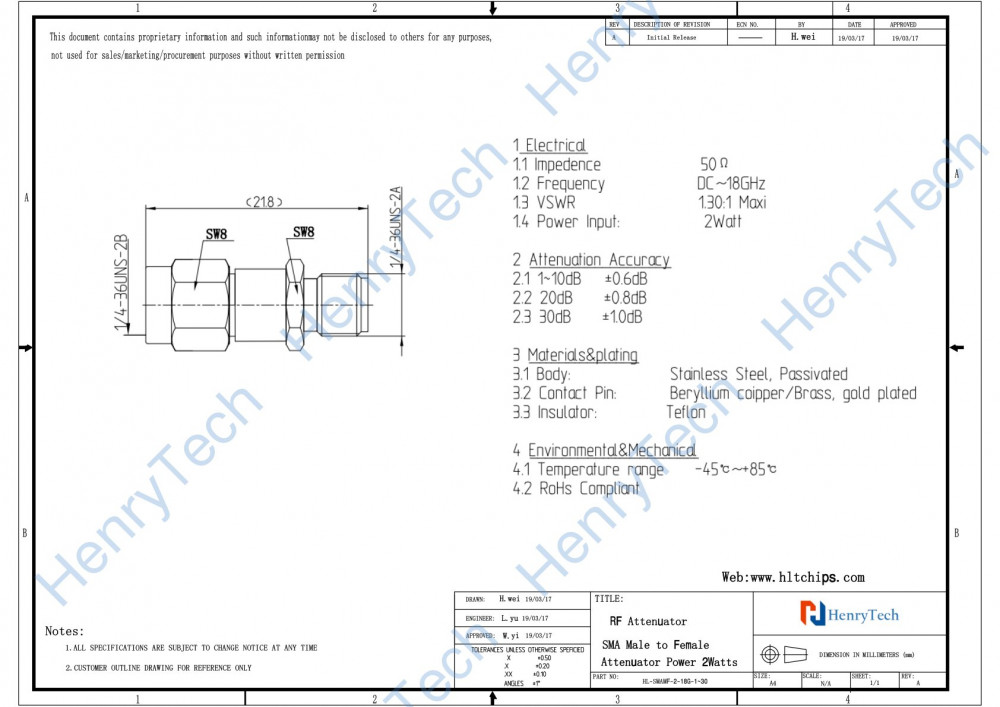 HL-SMAMF-2-18-3dB technical document preview