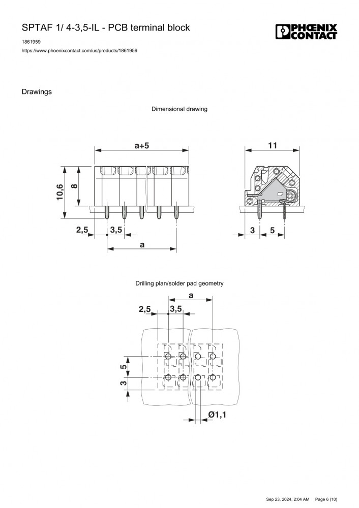 Phoenix Contact 1861959 technical document page 6