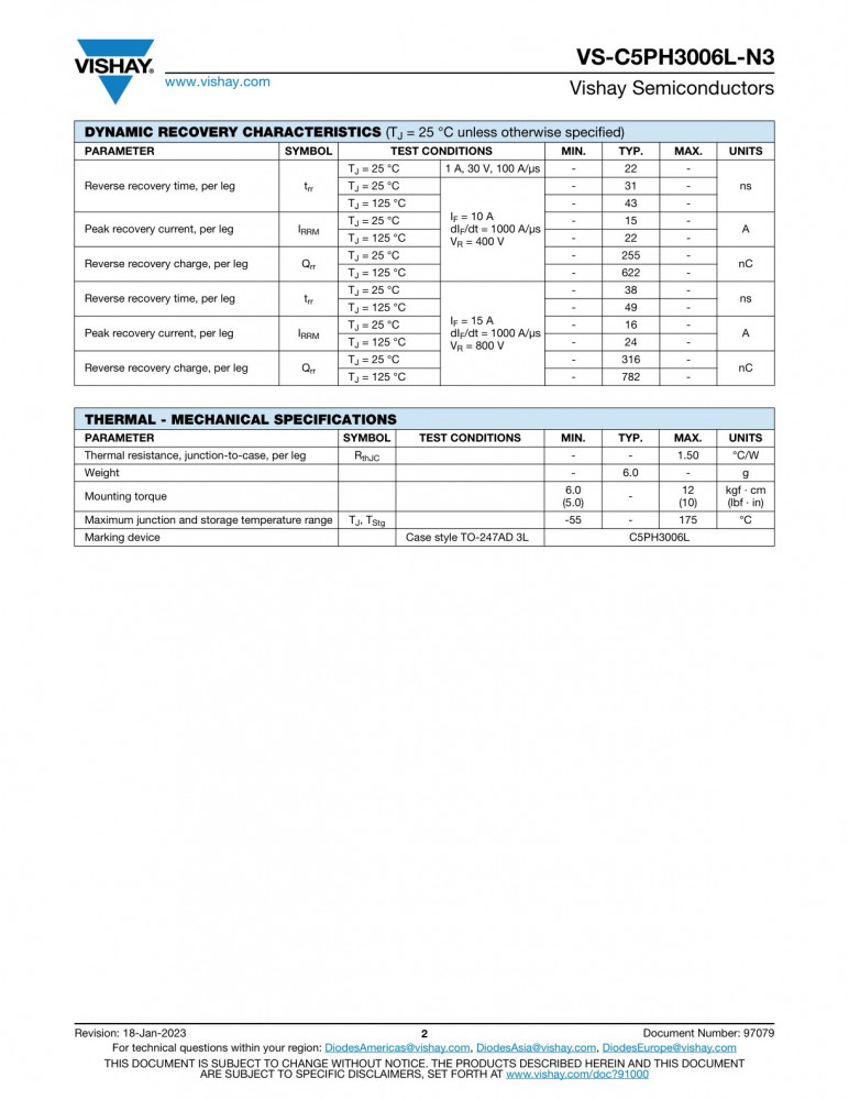 VS-C5PH3006L-N3 datasheet page 2