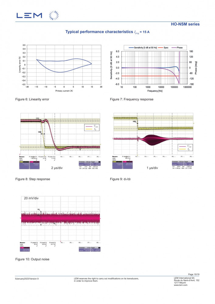 LEM HO-NSM datasheet page 10