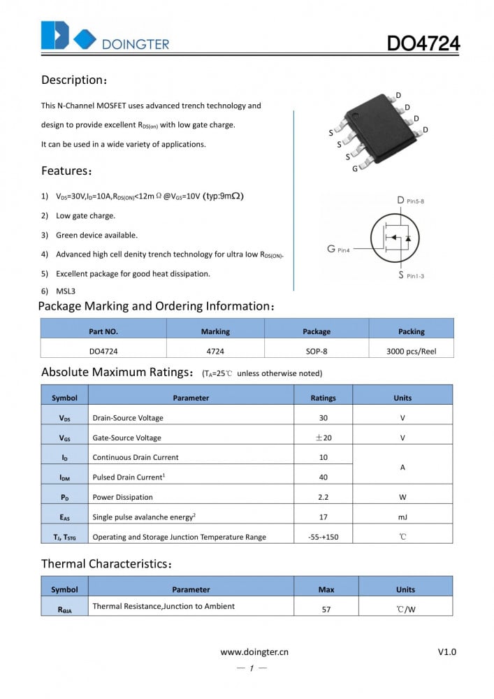 DO4724 datasheet page 1
