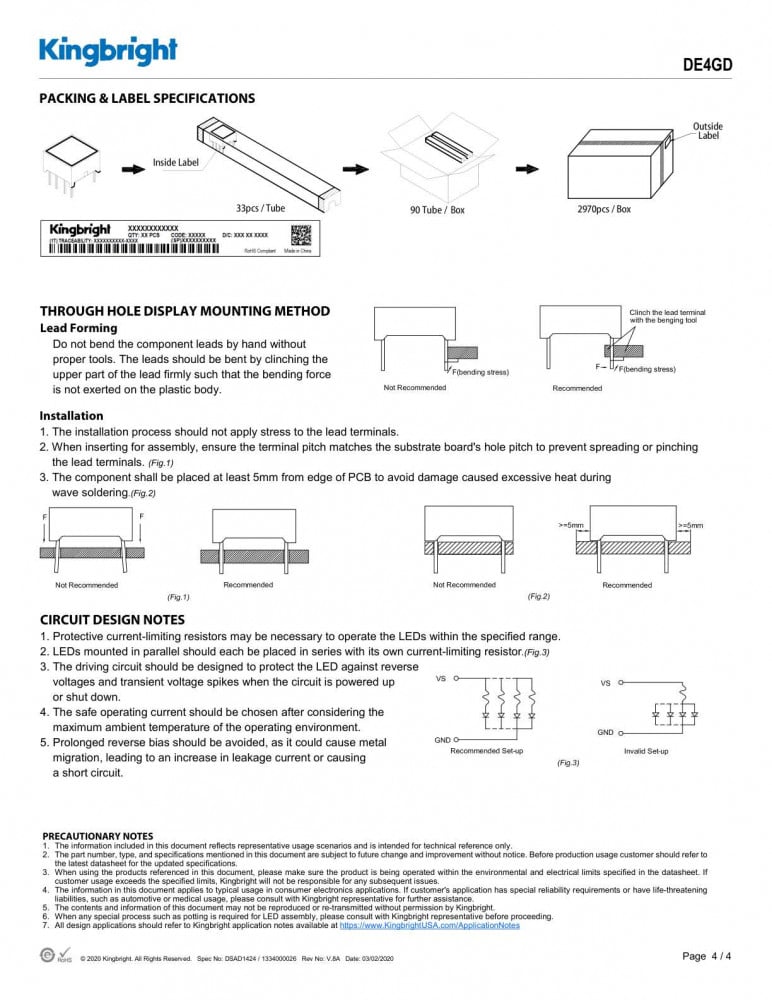 DE4GD datasheet page 4
