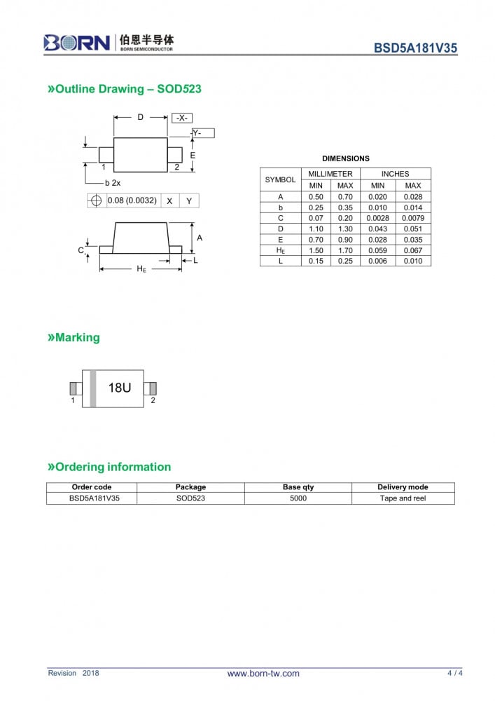 BSD5A181V35 datasheet page 4