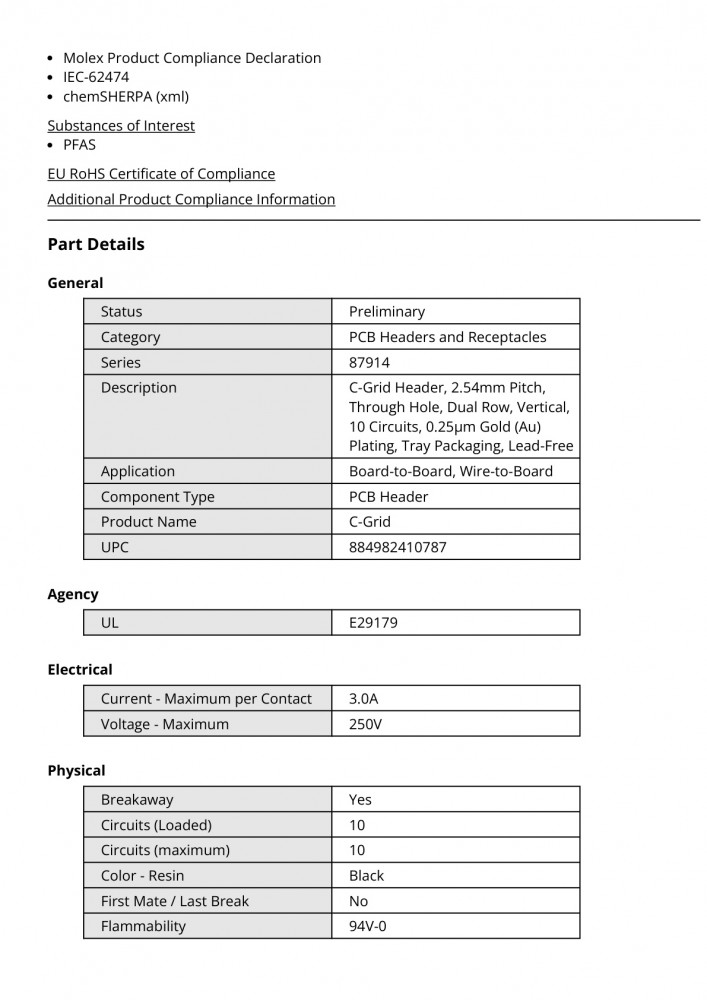 MOLEX 879141013 technical document image 2
