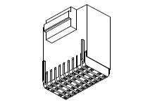 Insertion Module for Advanced Mate Signal Header, 6-Row by 10-Wide, 20.00mm