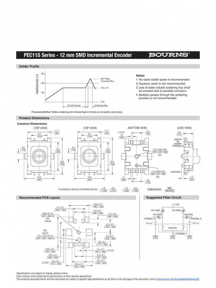 PEC11S technical document page 2