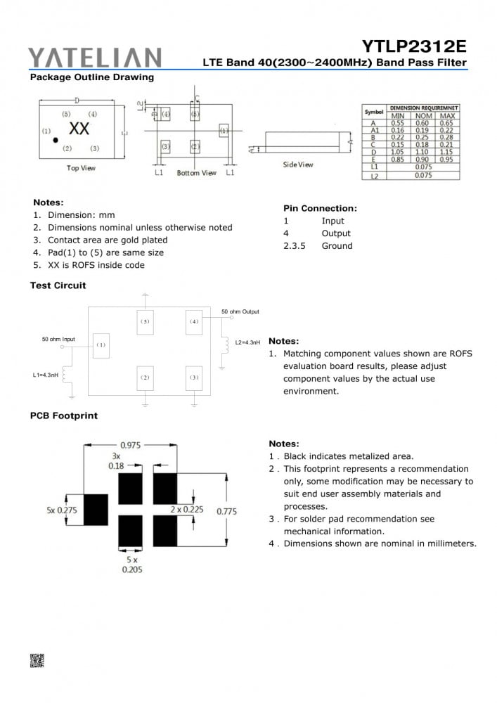 YTLP2312E datasheet page 4