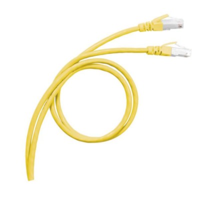 Patch cord category 6A S/FTP PVC yellow 2m for sale