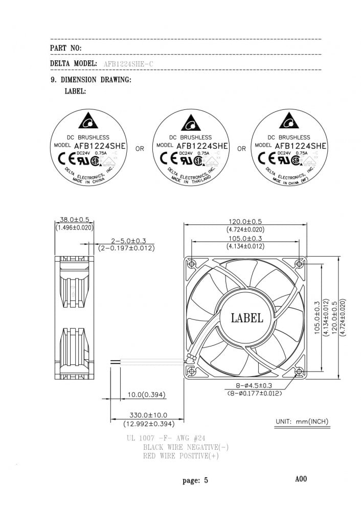 AFB1224SHE-C specification page 7