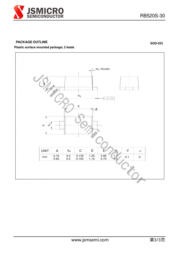 RB520S-30 technical document page 3