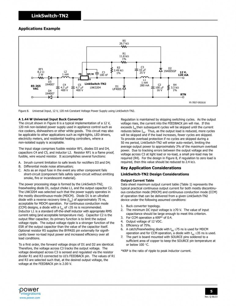 LNK3205P datasheet page 5