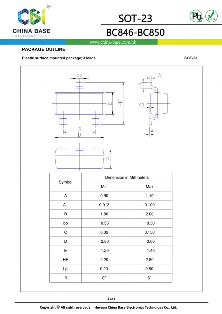 CBI BC850C datasheet page 4