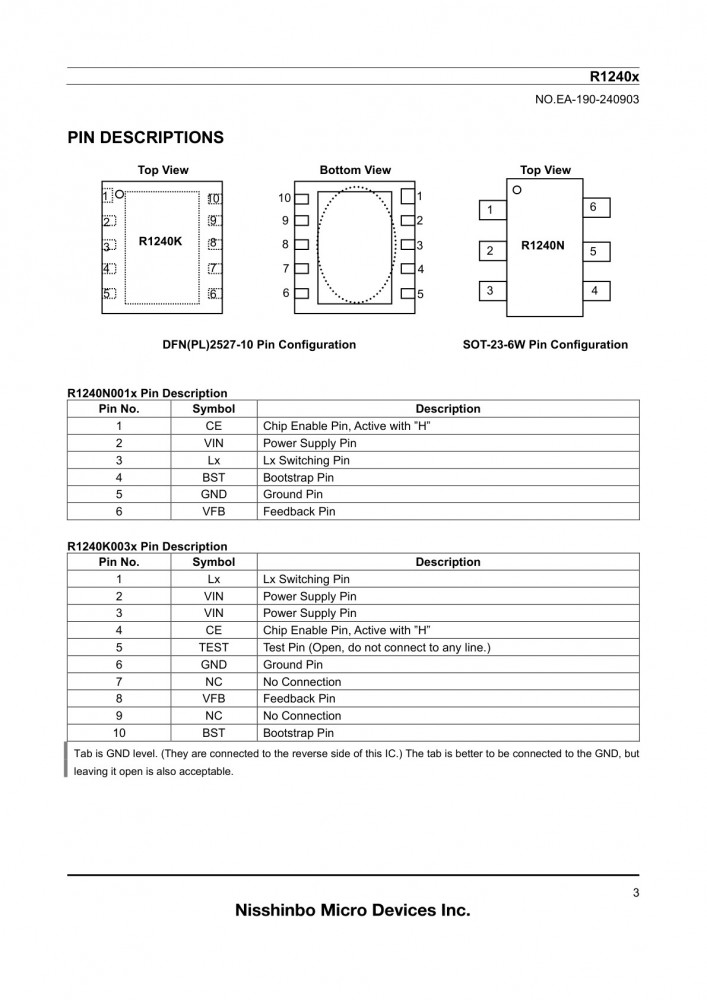 R1240 datasheet page 3