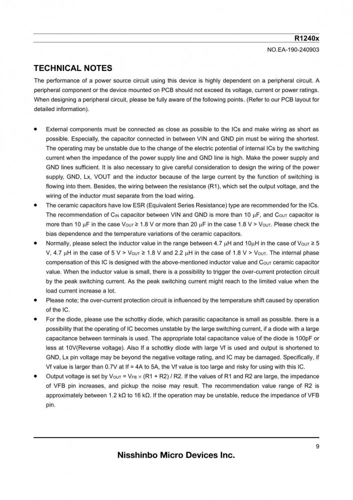 R1240 datasheet page 9