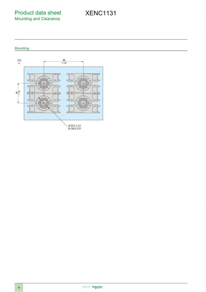 XENC1131 product documentation page 4