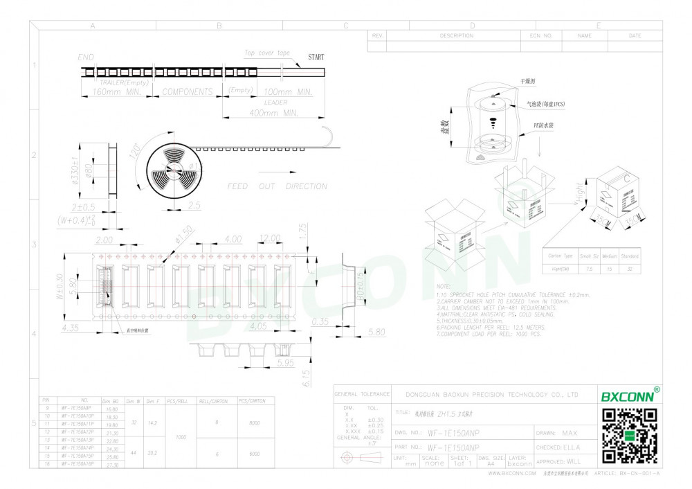 WF-1E150AxP product drawing page 3