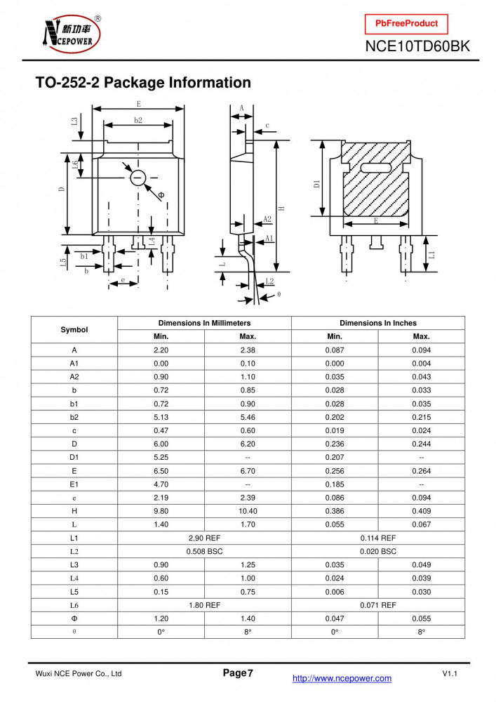 NCE10TD60BK datasheet page 7