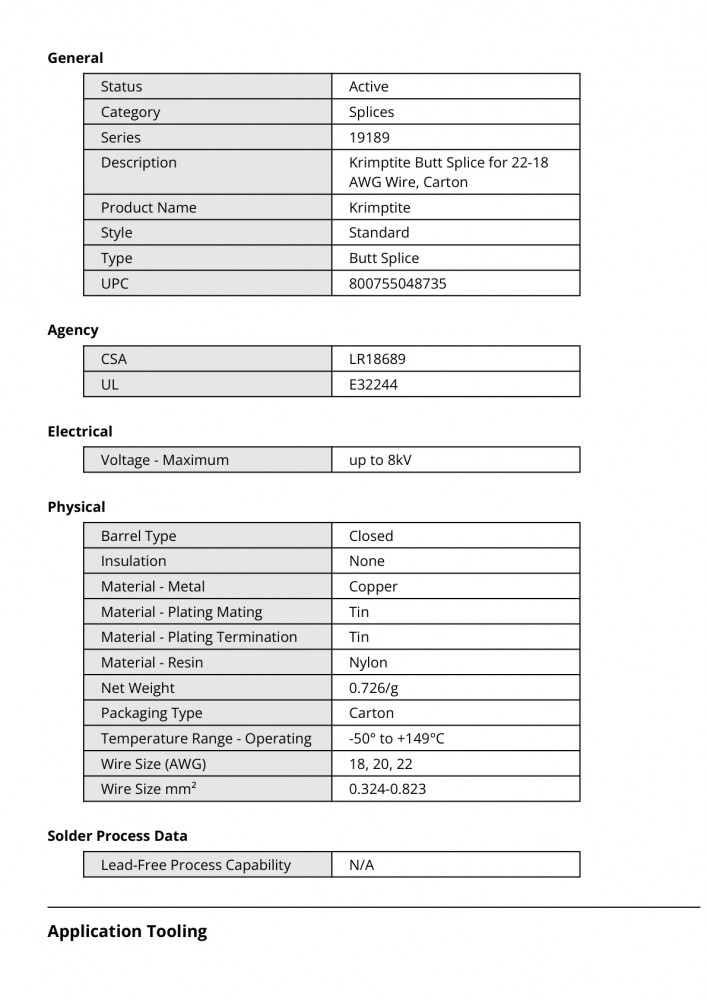 Product document image 2 for MOLEX 191890002