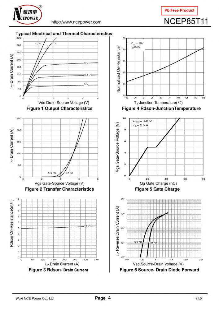NCEP85T11 datasheet page 4