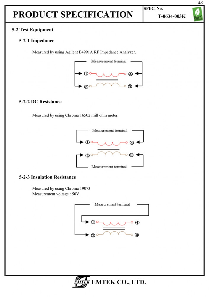 BLN2012-750-2P-T1 specification page 5