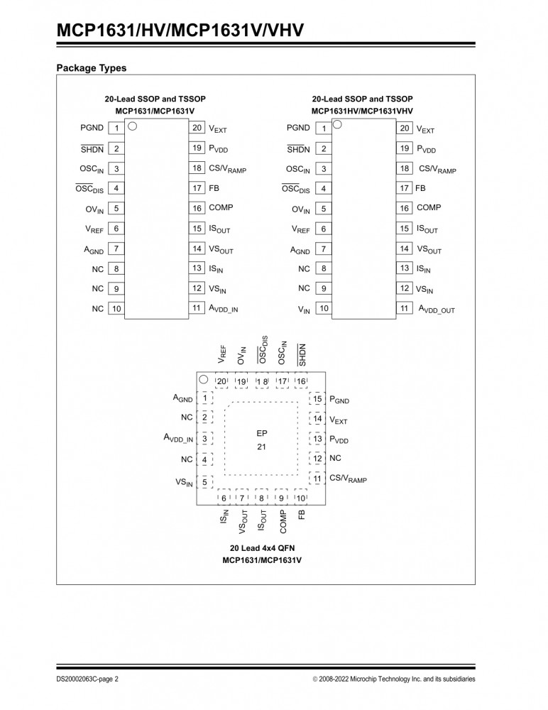 MCP1631 datasheet preview page 2