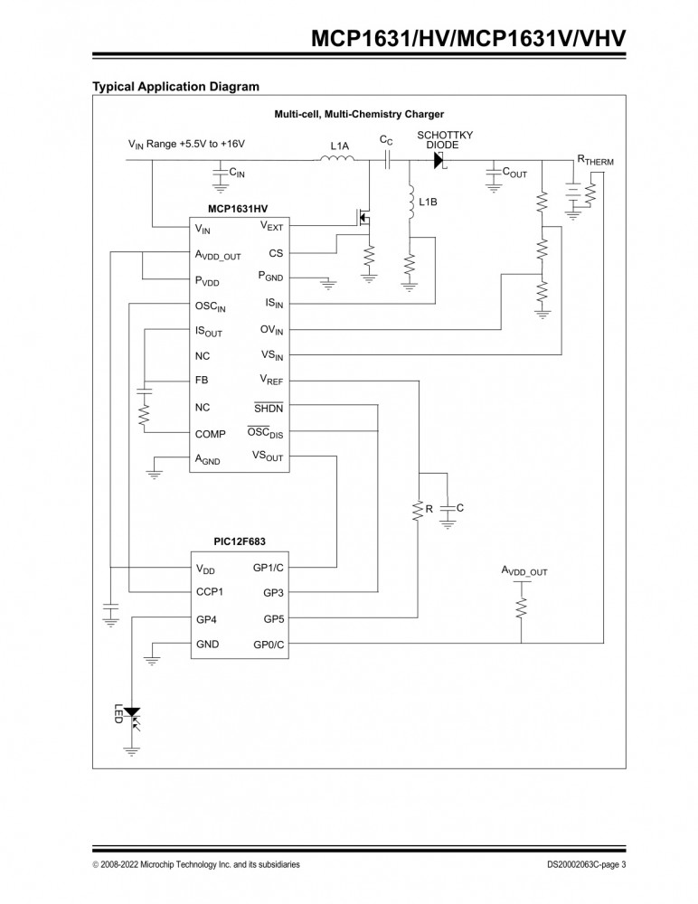MCP1631 datasheet preview page 3