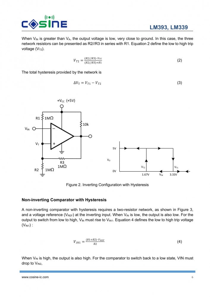COSINE LM393SR datasheet page 6