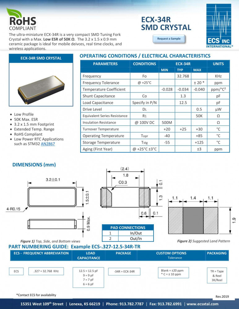 ECS ECX-34R technical document page 1
