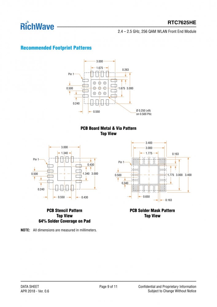 RTC7625HE datasheet page 9