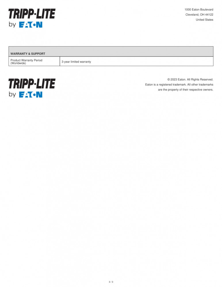 EATON U209-000-R technical document page 3