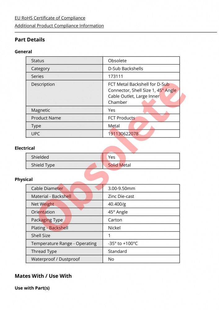 MOLEX 1731110645 technical document, page 2