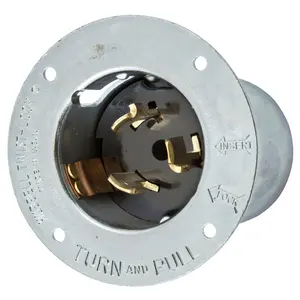 Locking Devices, Twist-Lock®, Industrial, Female Connector Body, 50A 3-Phase Delta 250V AC, Non-NEMA