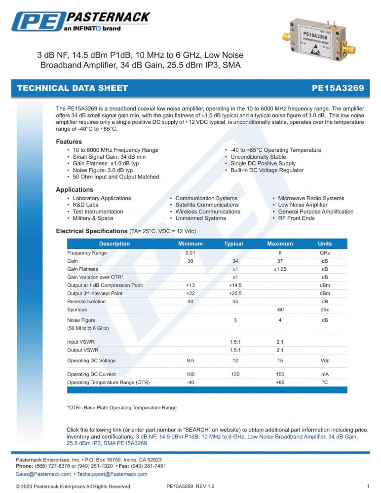 PE15A3269 datasheet page 1