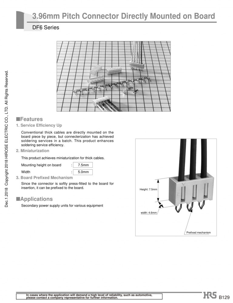 HRS DF6A series technical document page 1