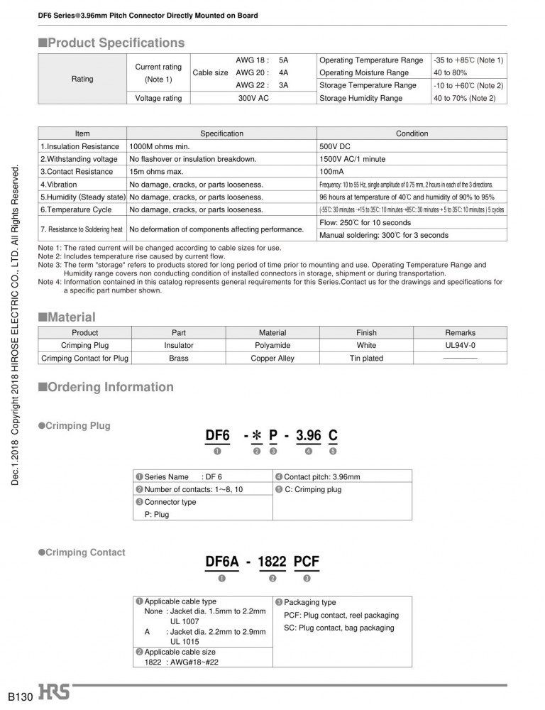 HRS DF6A series technical document page 2