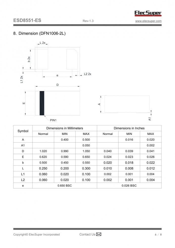 ESD8551-ES datasheet page 6
