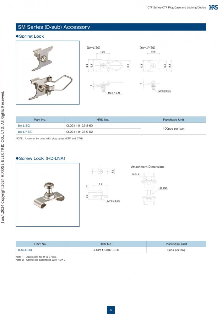 HRS D-SLA(50) catalog page 5