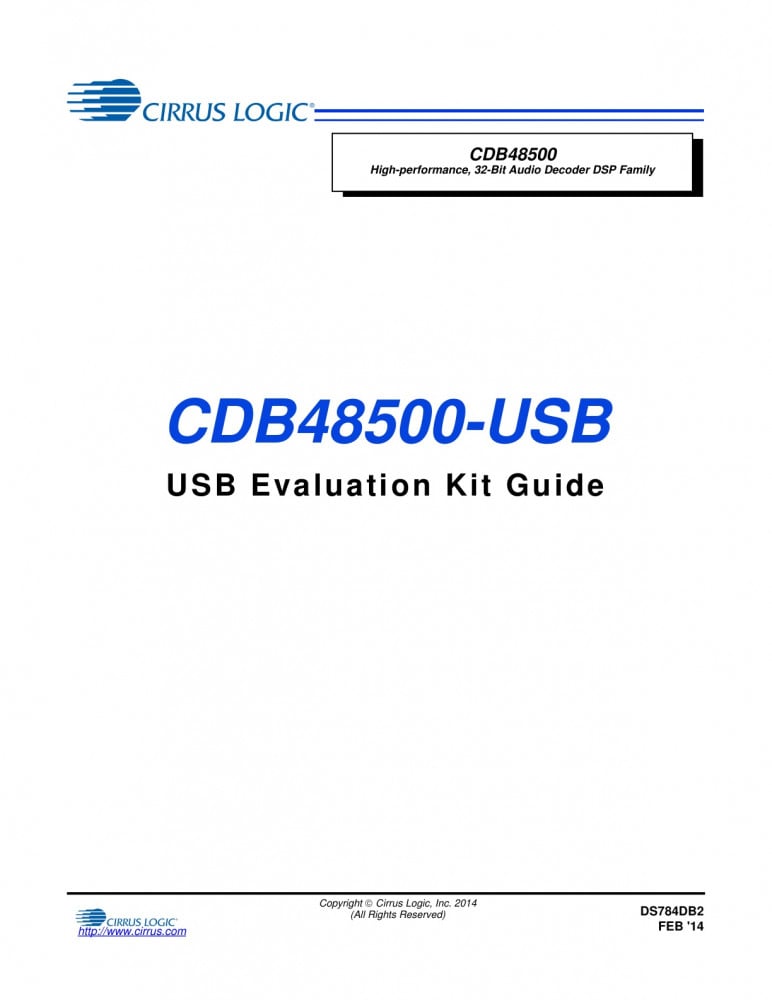 CDB48500-USB guide page 1