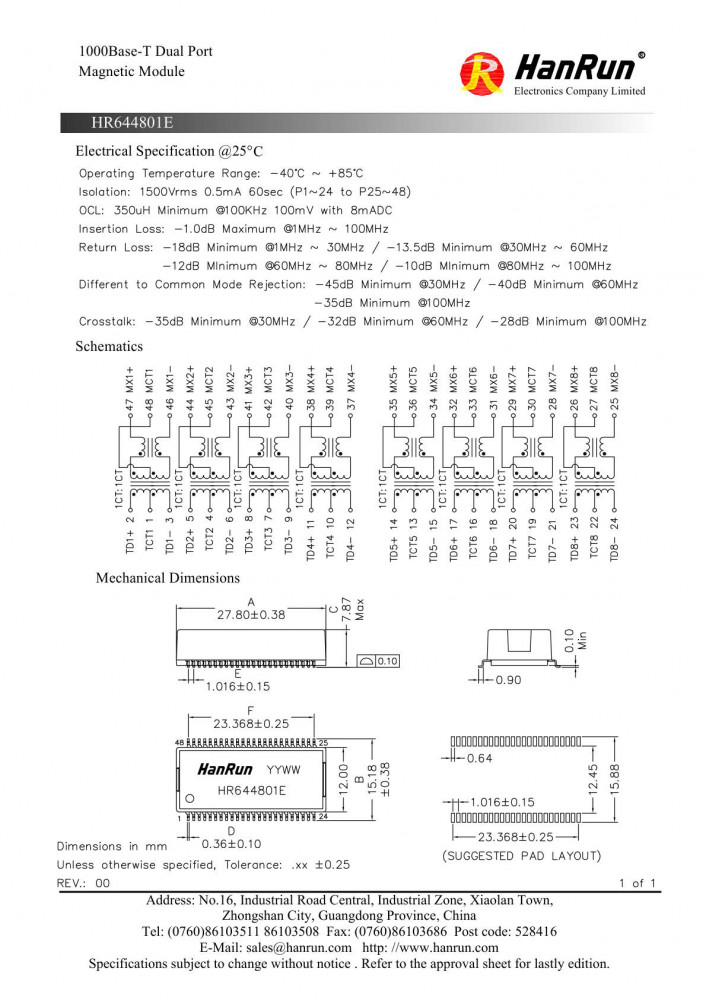 HR644801E technical document image