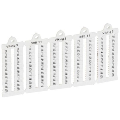 Marker label sheet Viking 3 - horizontal - pitch 6 mm - number from 11 to 20
