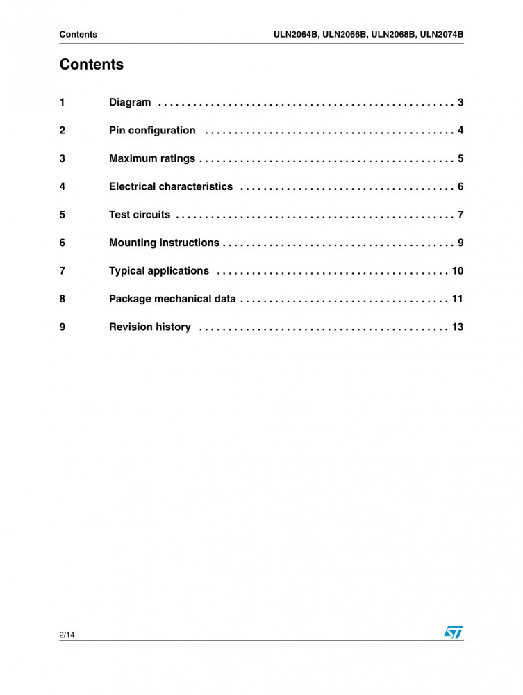ULN2068B datasheet page 2